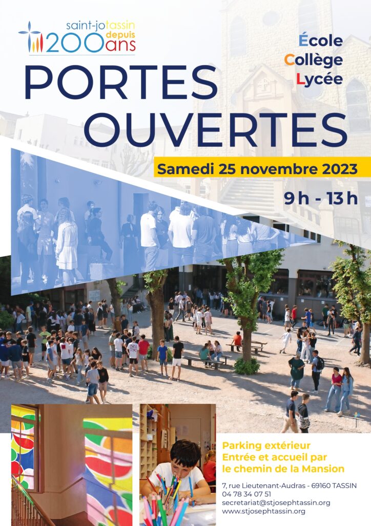 25 novembre : Journée Portes Ouvertes - Institution Saint-Joseph Tassin ...