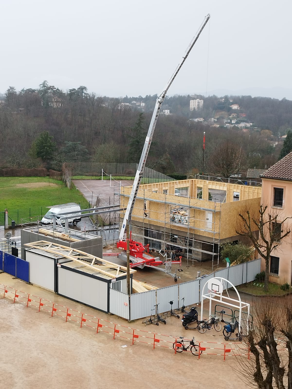 Les travaux avancent ! - Institution Saint-Joseph Tassin la Demi Lune
